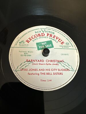 PROMO RCA Victor 78 RPM Spike Jones - Barnyard Christmas 20-5015 V++ | eBay