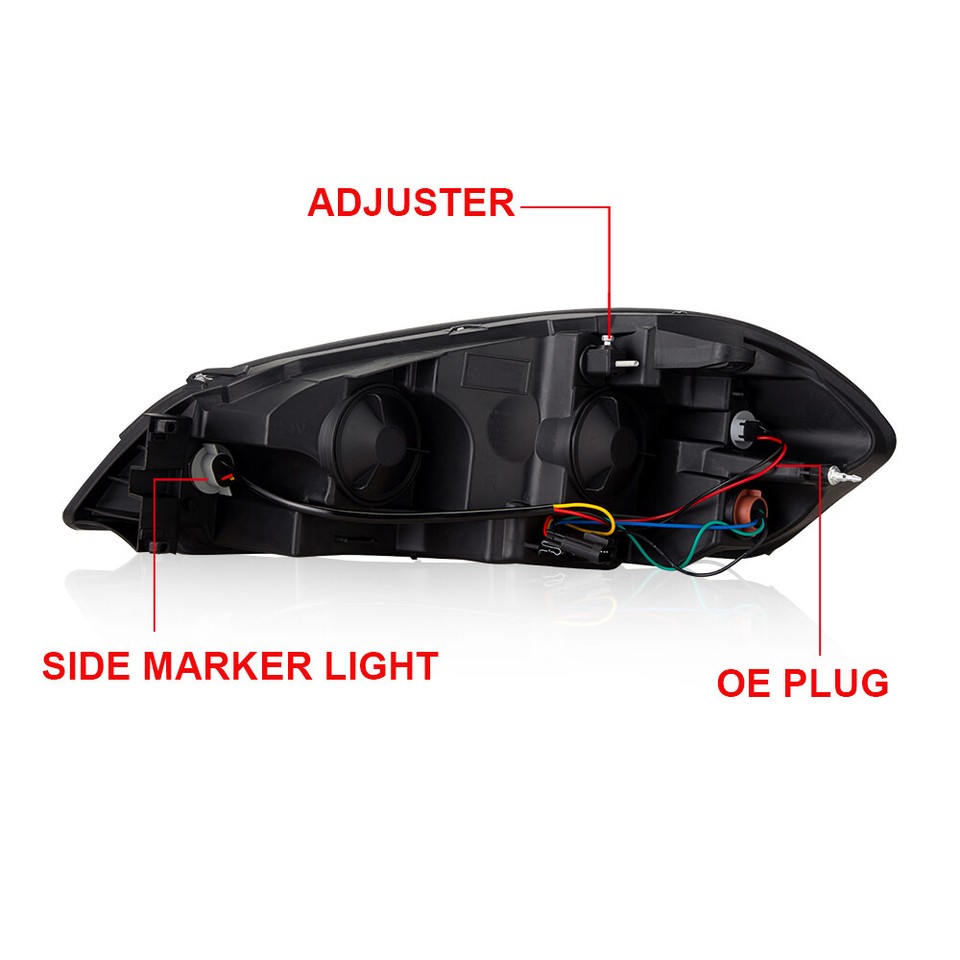For 2006-2016 Chevy Impala/Monte Carlo LED DRL Headlights Signal Left ...