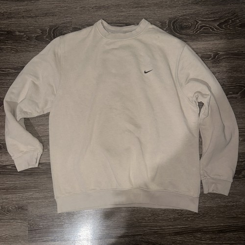 Vintage Nike Sweatshirt Men's XL Beige Tan Pullover Crewneck Sweatshirt ...