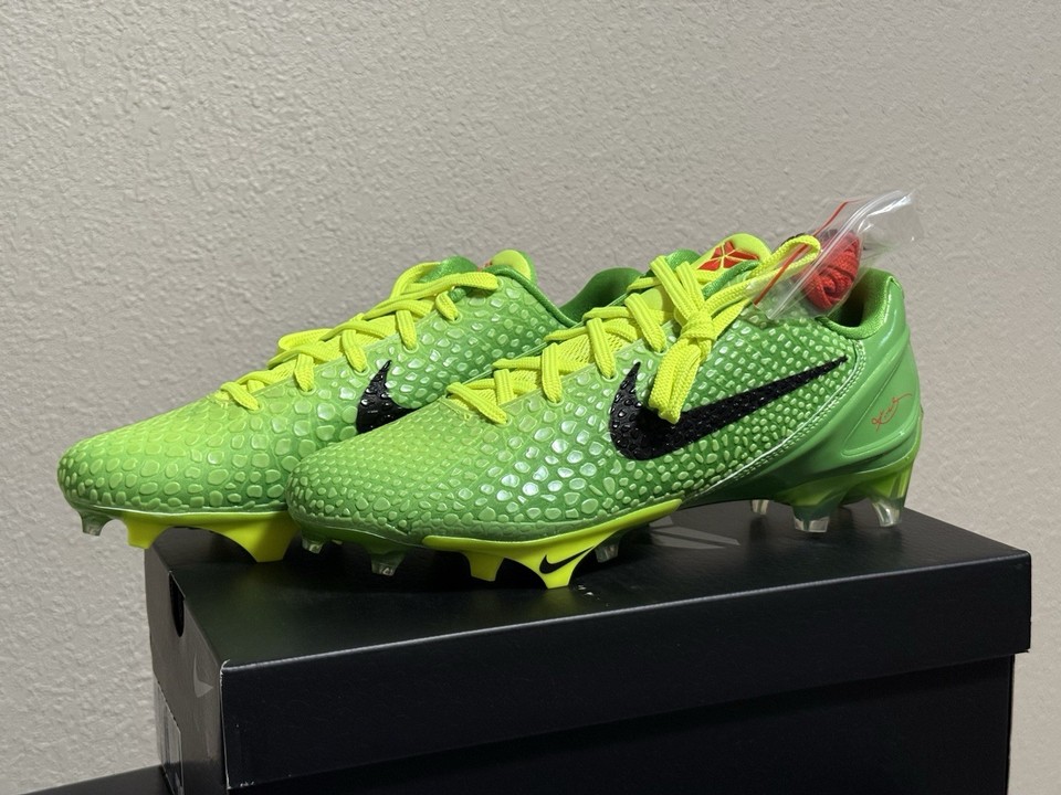 Nike Vapor Edge Kobe 6 Men's Size 9 SE Grinch Football Cleats Green ...