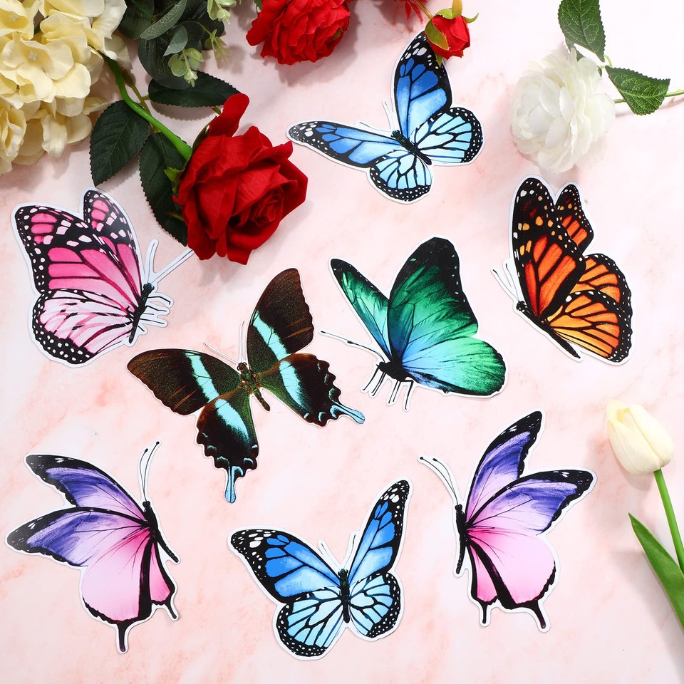 12 Pieces Butterfly Magnets Butterfly Car Magnet Fridge Magnets Art ...