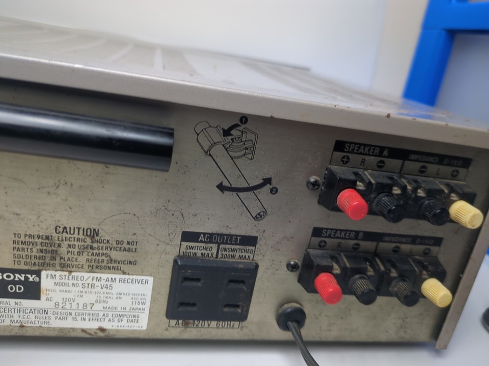 SONY STR-V45 VINTAGE AM/FM STEREO RECEIVER - TESTED | eBay