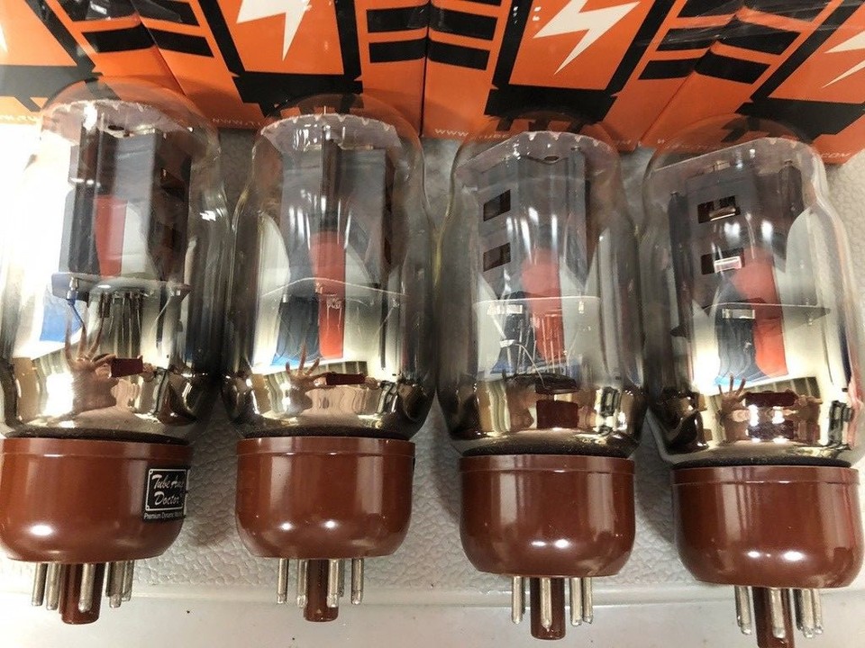 Matched Quad Tube Amp Doctor TAD KT66-STR Genalex Tube Remake 6L6 QUAD ...
