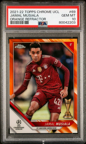 Jamal Musiala - 2021 Topps Chrome UCL - Orange /25 | eBay