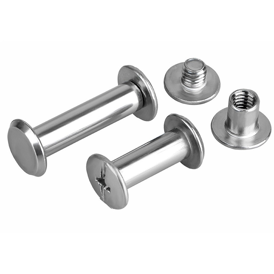 Chicago Screws A2 Stainless Steel Belt Bolt Craft Stud Bind Rivet ...