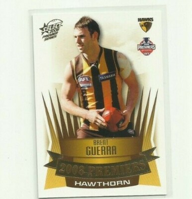 2008 HAWTHORN PREMIERSHIP BRENT GUERRA PC15 CARD AFL SELECT | eBay