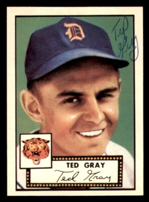 1983 Topps 1952 Reprint Baseball #86 Ted Gray Signed Autograph (no COA ...