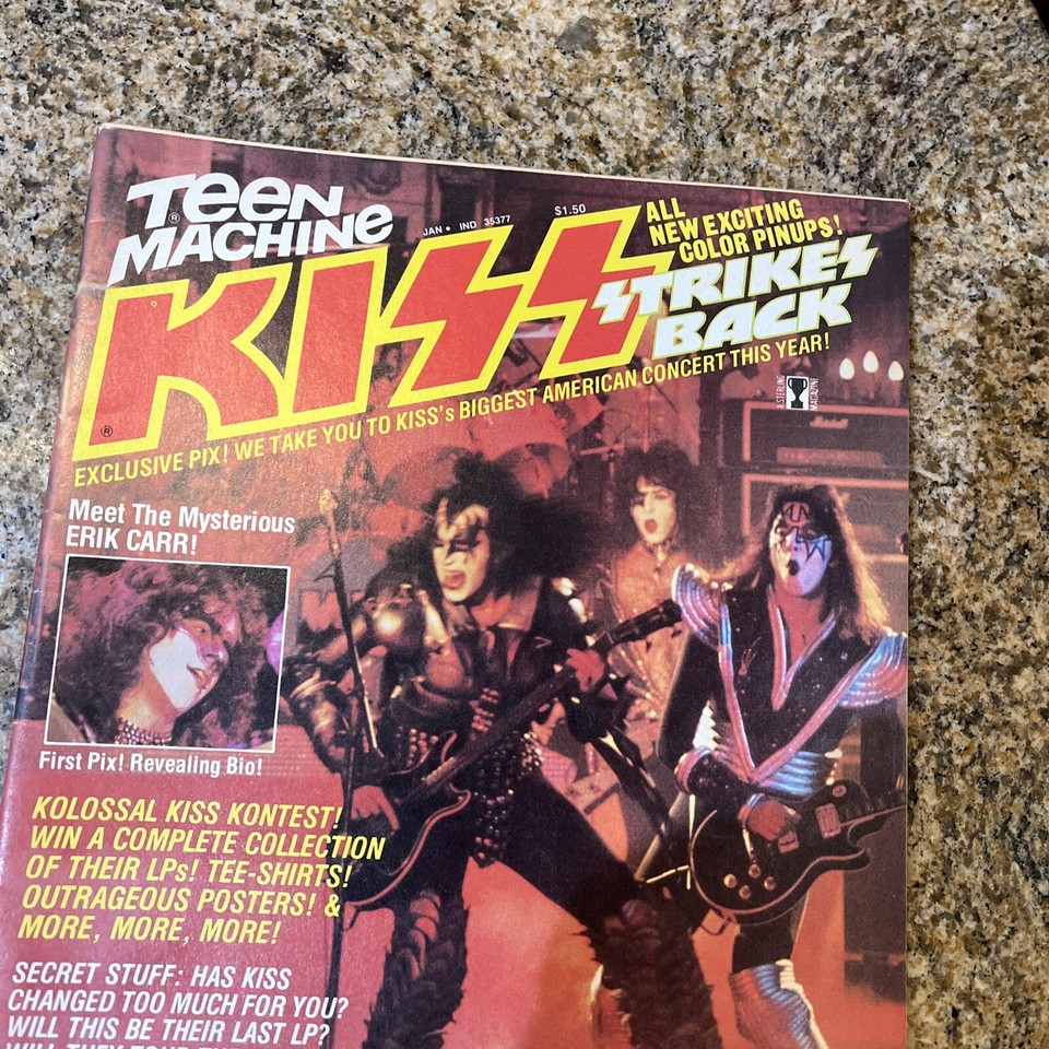 KISS Strikes Back - Teen Machine Magazine January 1981 | eBay
