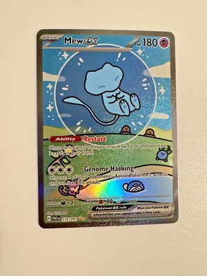 !! Bubble Mew !! Pokémon TCG Mew EX Paldean Fates 216/091 Holo Shiny ...