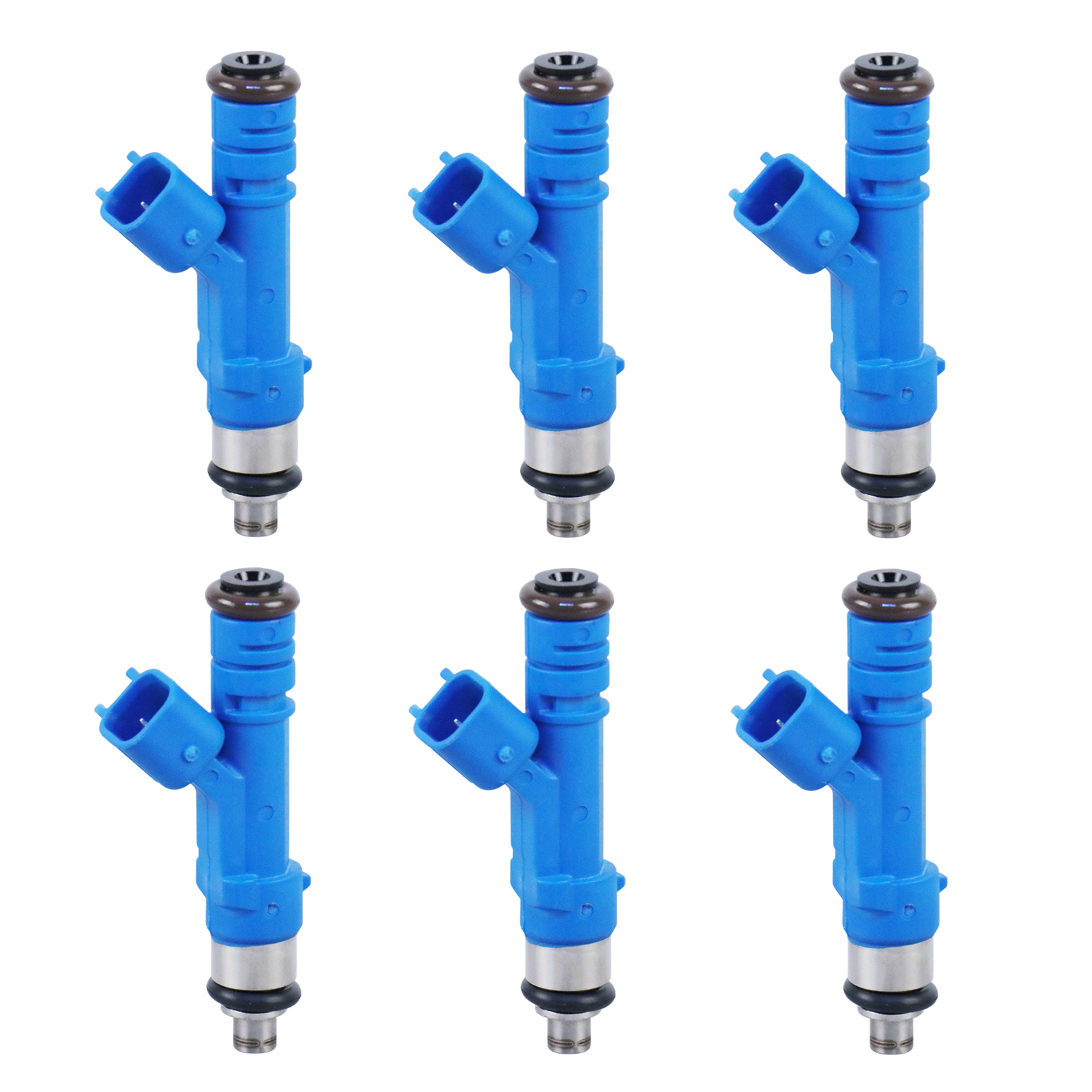 6Pcs EV6 Fuel Injectors For Jeep Wrangler Dodge Grand Caravan V6 3.8L ...