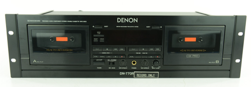 Denon DN-770R Precision Dual Cassette Player Recorder Rack Mounted ...