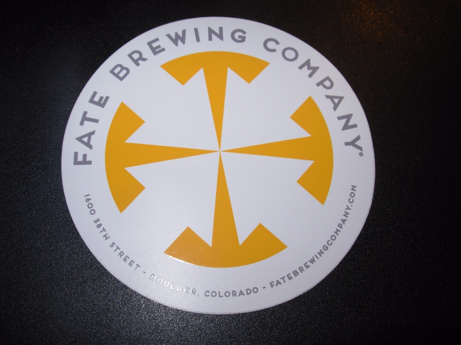 FATE BREWING COMPANY Boulder Colorado STICKER decal craft beer brewery ...