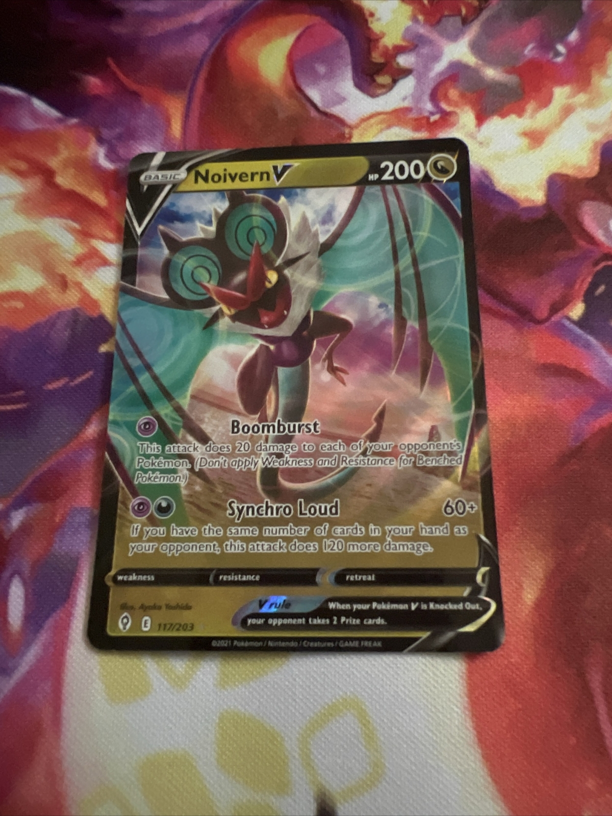 Pokémon TCG Noivern V Evolving Skies 117/203 Holo Ultra Rare | eBay