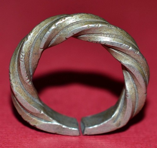 Antique African Tuareg Tribe Spiral Twist Metal Ring Niger Africa ...
