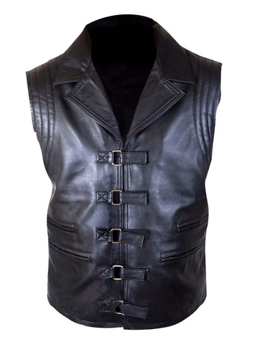 Mens Van Helsing Vest Real Cow Leather Hugh Jackman Style Waistcoat ...