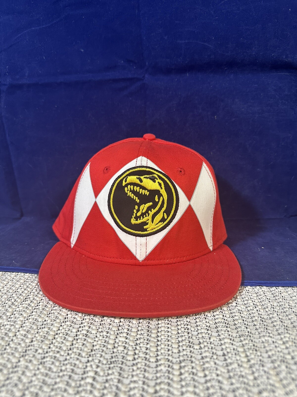 Power Rangers Red And White Hat Dino Patch - Gem
