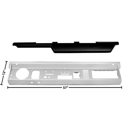 1968 69 70 71 72 73 74 75 76 1977 Bronco Dash Panel & Pad Assembly ...
