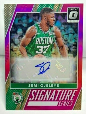 Semi Ojeleye 2017-18 Donruss Optic Signature Series PINK Autograph Auto ...