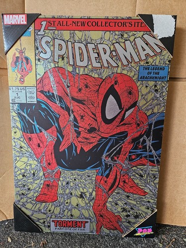Marvel Comics Spider-Man #1 Comic Canvas 19x13 Wall Picture New | eBay