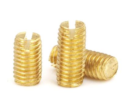 M2 M2.5 M3 M4 M5 Brass Slotted Drive Flat Point Grub Screws Set Screw ...