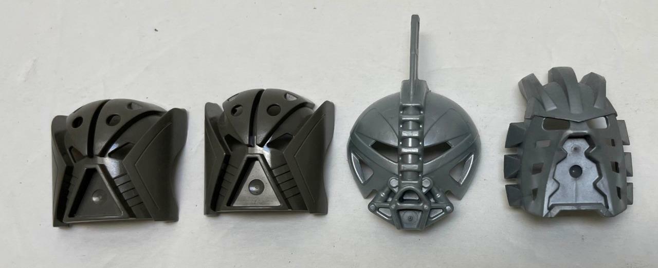 LEGO Bionicle 4 Kanohi masks Axonn Avohkii Rode Matatu | eBay