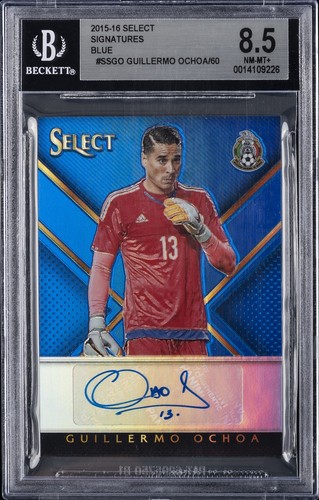 2015 SELECT SIGNATURES BLUE PRIZM #SS-GO GUILLERMO OCHOA BGS 8.5 | eBay