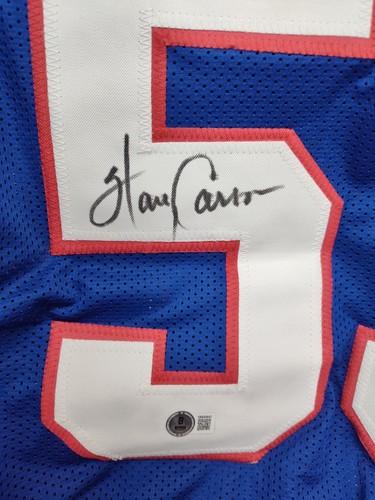 HARRY CARSON Signed New York Giants Jersey BAS Certified Autograph Auto ...