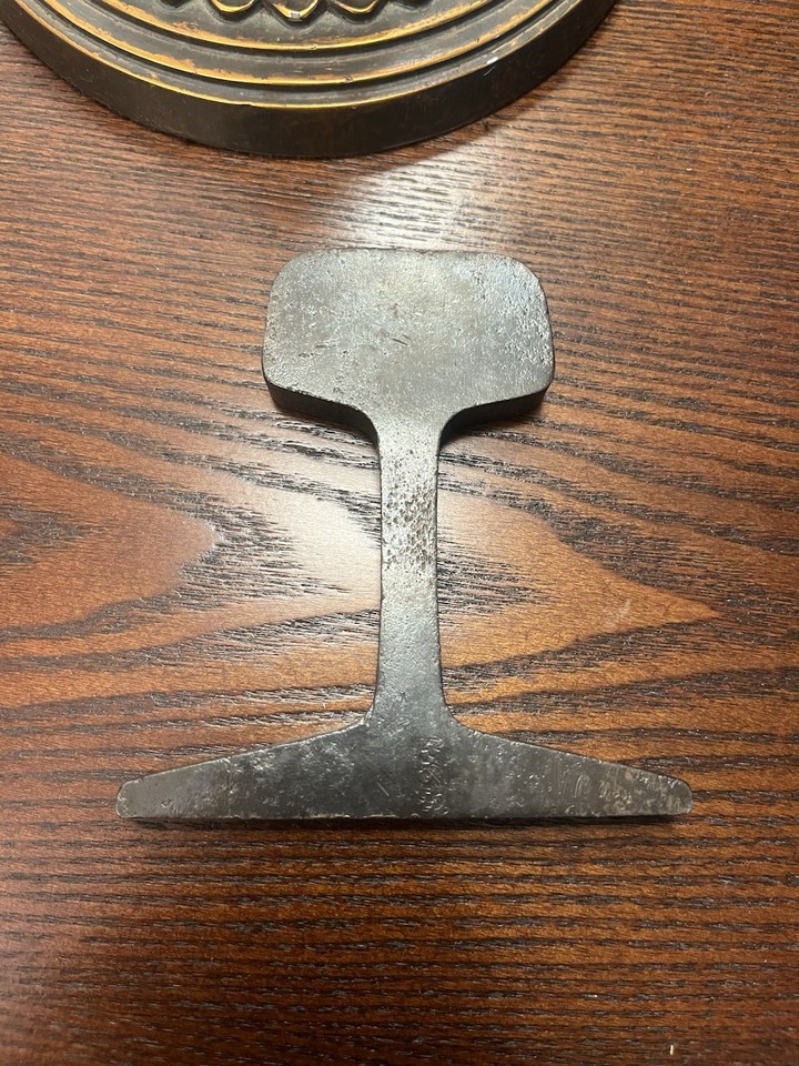 Vintage Collectible Railroad Slice Of Rail Paperweight Cast Iron | eBay