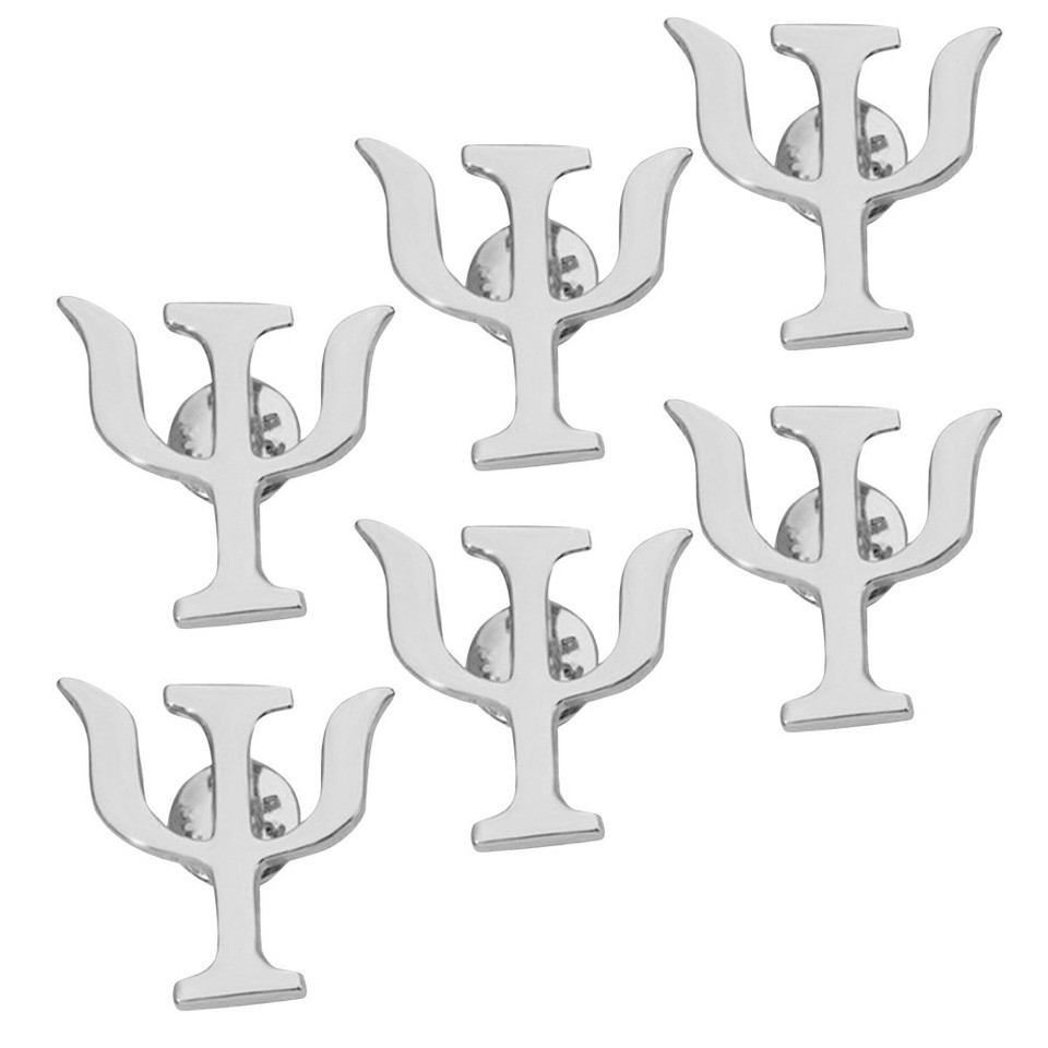 6pcs Psi Symbol Pin - Psychology Symbol Pin Medical Enamel Brooch ...