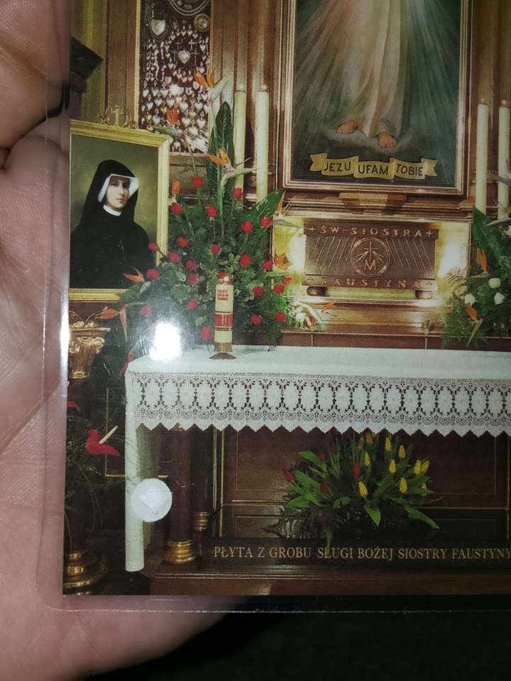 Saint Maria Faustina visited by Jesus Apostle Chaplet of Divine Mercy ...