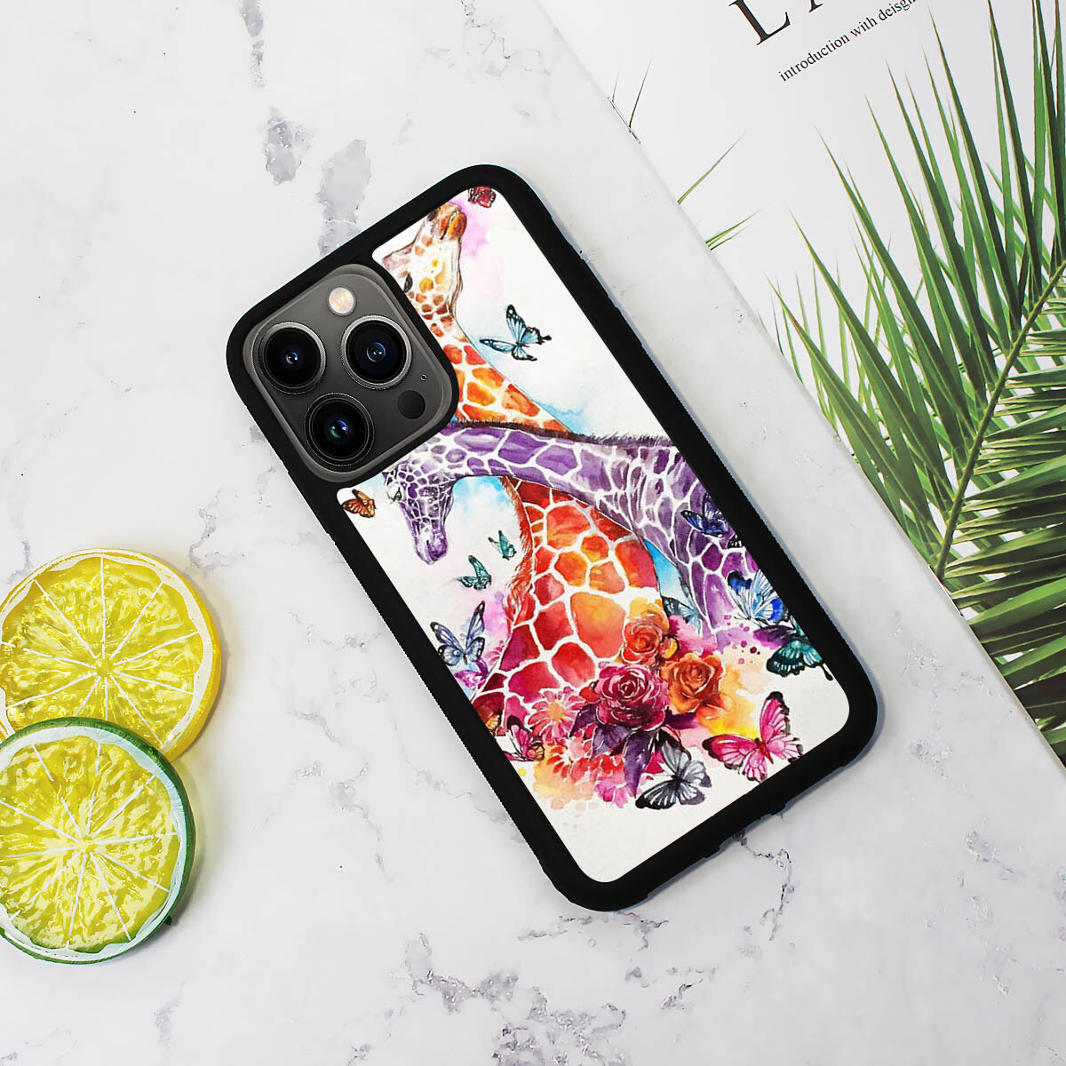 ( For iPhone 15 Pro ) Back Case Cover H23178 Giraffe | eBay