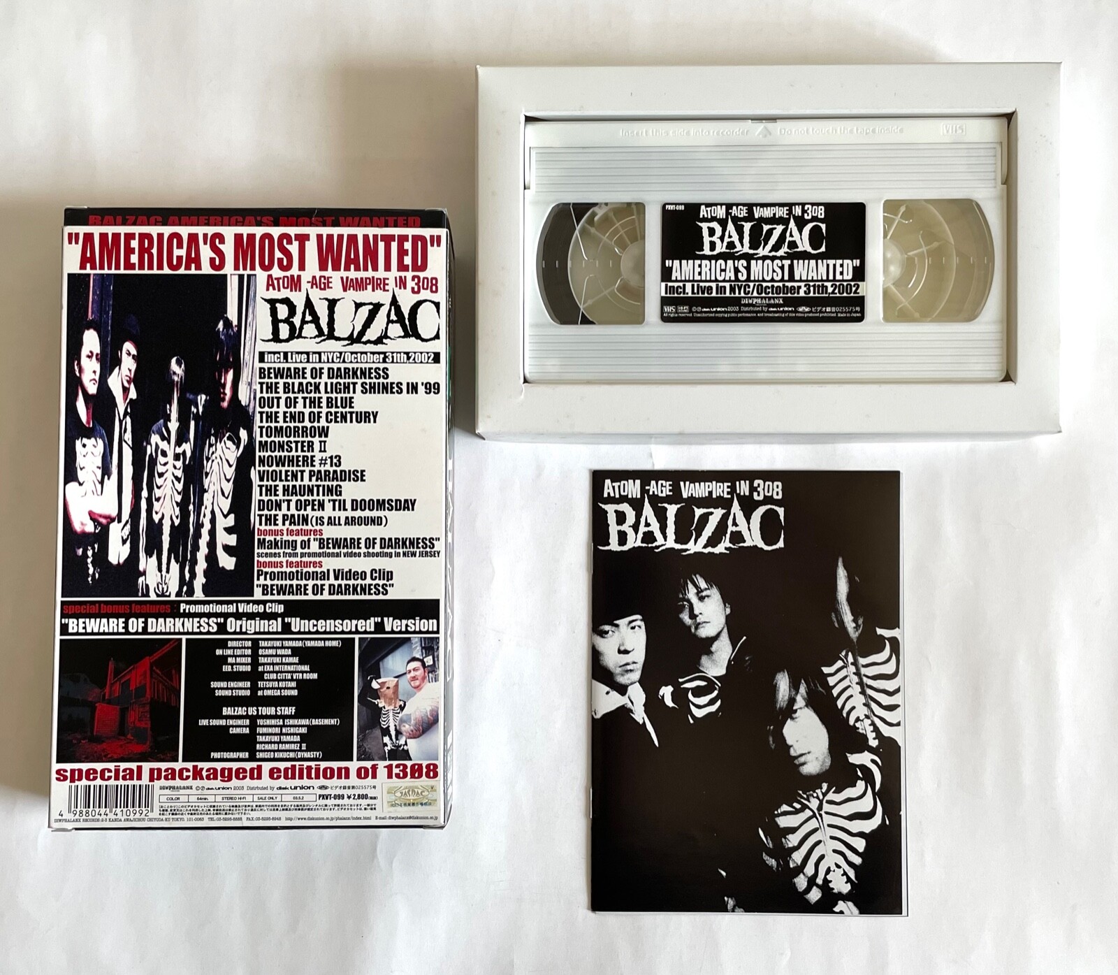 BALZAC AMERICA'S MOST WANTED JAPAN VHS VIDEO 2003 NTSC Misfits Horror ...
