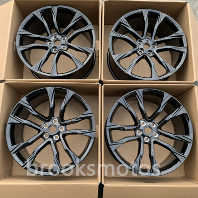 20" NEW GLOSS BLACK STYLE WHEELS RIMS FITS FOR LAND ROVER DISCOVERY LR3 ...