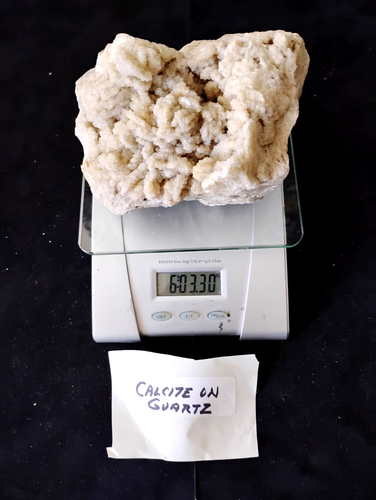 Rough Calcite on Quartz 6.03 LBS. 6x5x4 - Rock3 | eBay