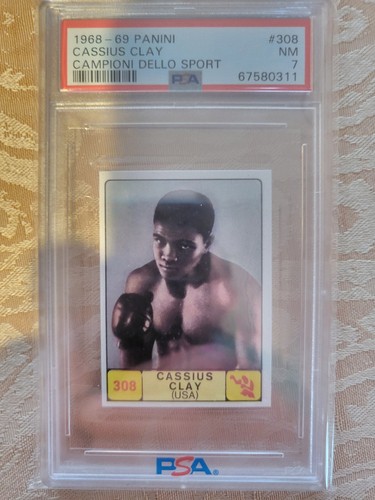 1968 Panini Campioni #308 Cassius Clay Muhammad Ali PSA 7 The Greatest ...