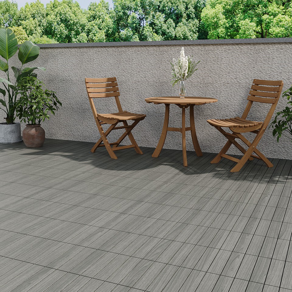 Interlocking Deck Tile Decking Stone Grass Wood Options Composite ...