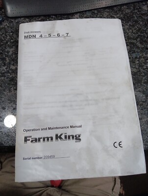 Farm King Mower Parts Manual MDN4 MDN5 MDN6 MDN7 | eBay