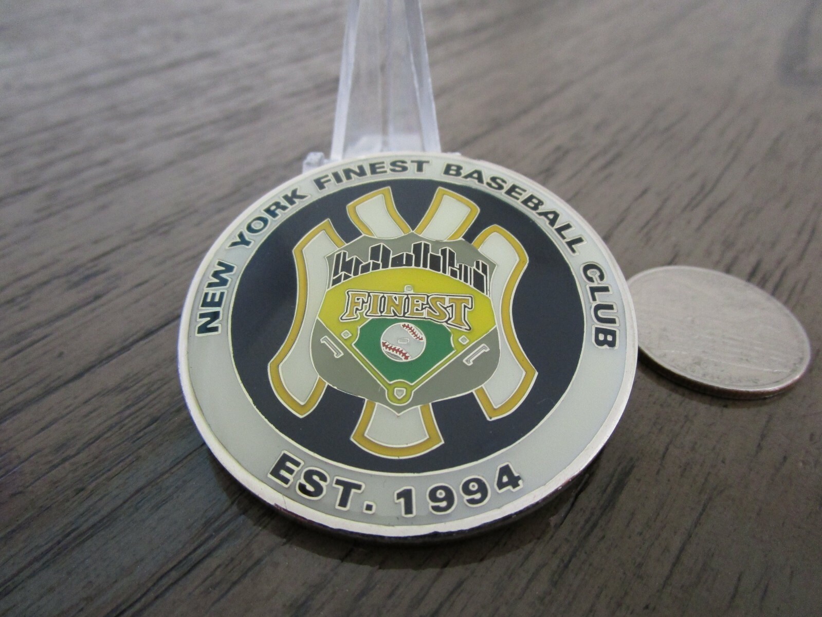 NYPD New York Finest Baseball Club Challenge Coin #93F (Et) | eBay