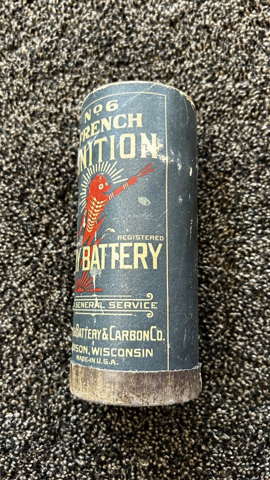 Vintage Dry Cell No.6 Battery French Ignition | eBay