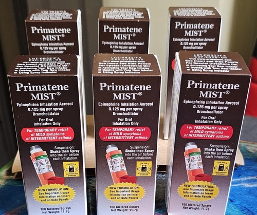 PRIMATENE MIST INHALERS × 6 ( 6 INHALERS TOTAL ) BRAND NEW UNOPENED ...