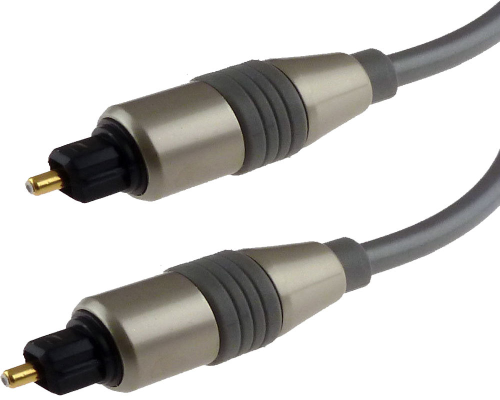 Premium 6FT Digital Toslink Audio Optic Cable Optical Fiber S/PDIF Cord ...