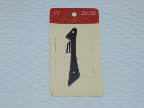 GATEHOUSE Number 1 Door House Address Street Number Black 4 inch NEW | eBay
