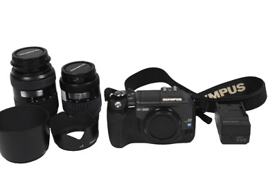 Olympus EVOLT E-300 8MP Digital SLR Camera with 14-45mm & 40-150mm Len ...