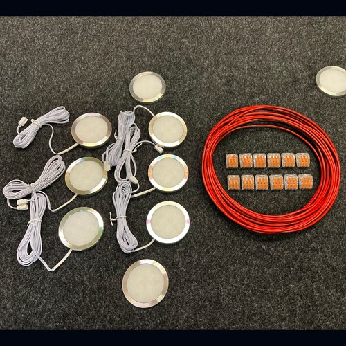 Camper Van Lights 12v LED Surface Mounted Downlights LED VW T6 Chrome ...