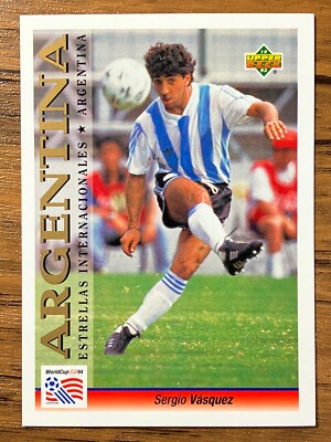 Upper Deck 1993 World Cup USA Soccer Card #188 Sergio Vasquez Argentina | eBay