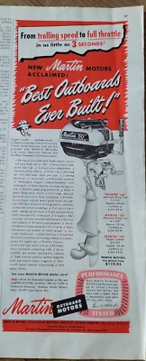 1949 Martin 60 outboard boat motors vintage ad | eBay