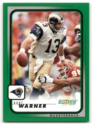 2001 Score Kurt Warner #189 St. Louis Rams | eBay