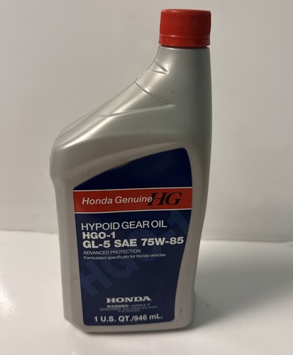 ONE QT Honda Genuine Hypoid Gear Oil NEW 08200-9014 HGO-1 Gl-5 75W-85 ...