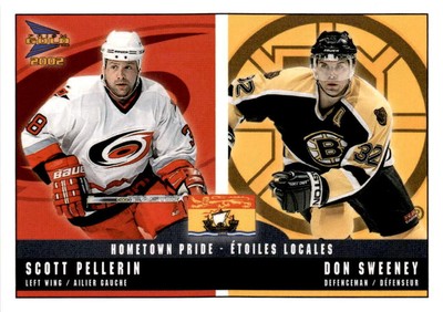 2001-02 Pacific Prism Gold McDonald's #3 Scott Pellerin / Don Sweeney ...