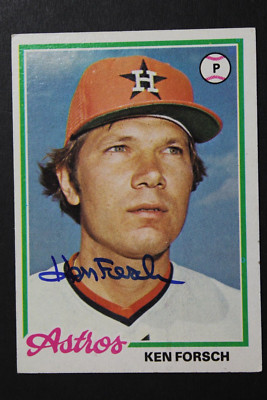 Ken Forsch Houston Astros Autographed Signed 1978 Topps #181 Baseball ...